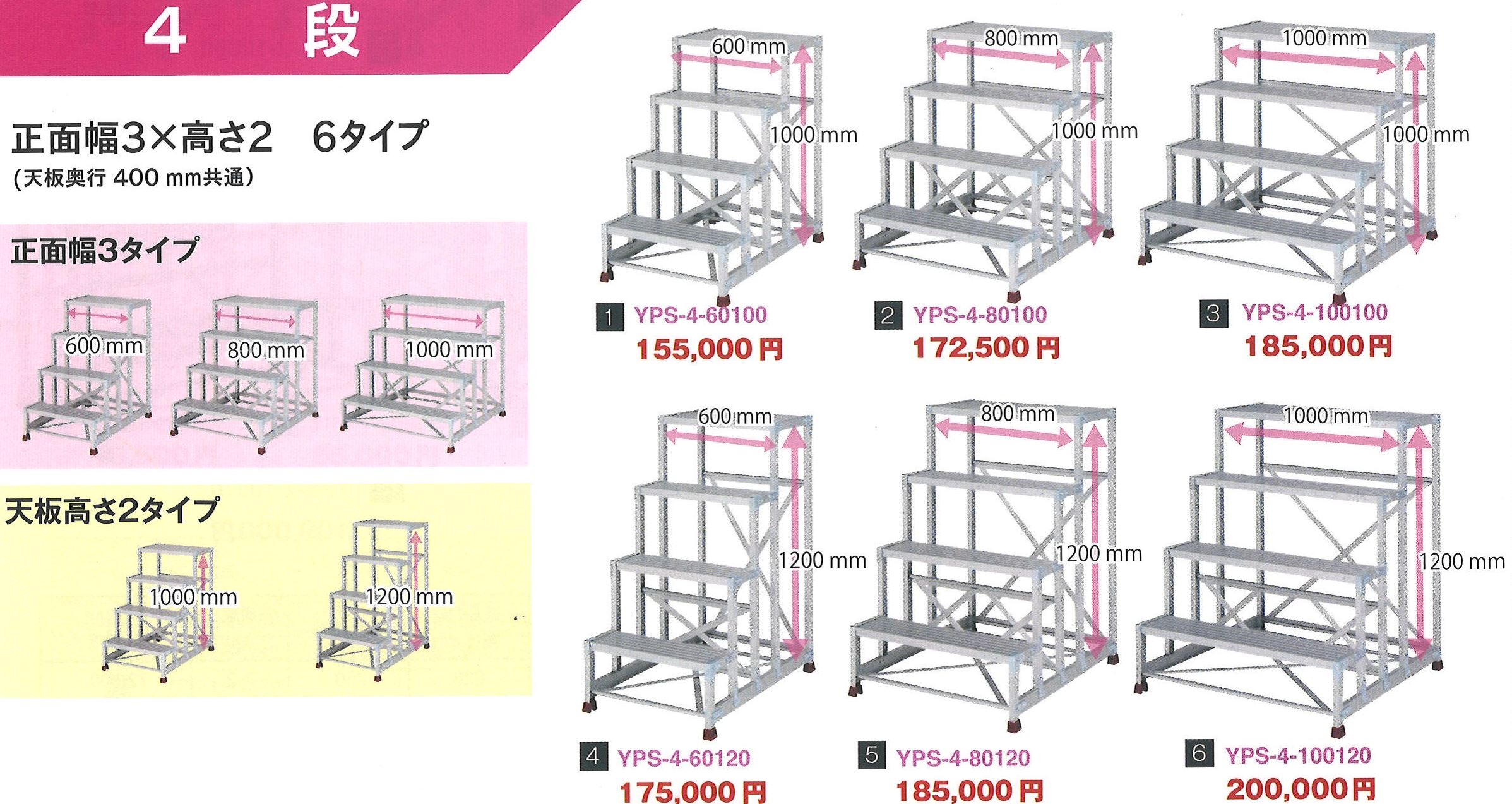 【楽天市場】山善 アルミ作業台 ピカコーポレーション／山善 アルミ作業台（4段） ( YPS-4-60120 ) ( J0E26 )：MARINE-X