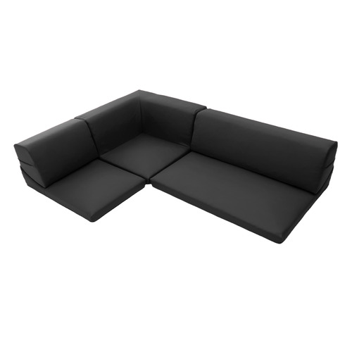 【楽天市場】セルタン CELLUTANE ローソファ「IORI 」3点セットA318c-597BK PVCブラック：ヤマダ電機 楽天市場店