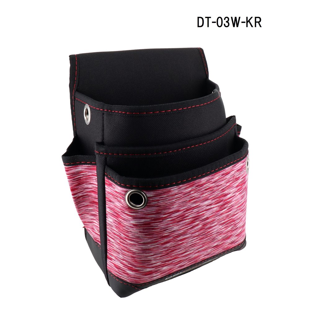 【楽天市場】DBLTACT(ダブルタクト) スパンデックスシリーズ 腰袋 3段 大 ワイド レッド [工具 作業用品 収納 道具入れ かわいい] DT-03W-KR：ホームセンターヤマキシ楽天市場店