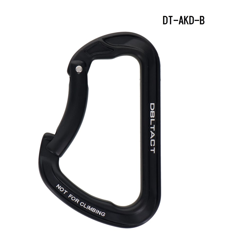 【楽天市場】DBLTACT(ダブルタクト) アルミ鍛造カラビナ ブラック [作業用品 工具 落下防止 紛失防止 頑丈 軽い 湾曲ゲート] DT-AKD-B：ホームセンターヤマキシ楽天市場店