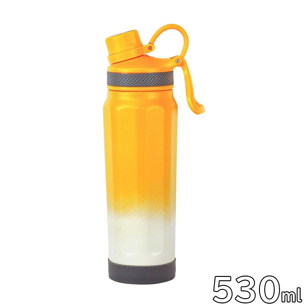 【楽天市場】和平フレイズ フォルテック キャリングボトル 530ml [保冷専用 水筒 マグボトル スポーツ 真空断熱 直飲み] RH-1681 オレンジ×ホワイト：ホームセンターヤマキシ楽天市場店