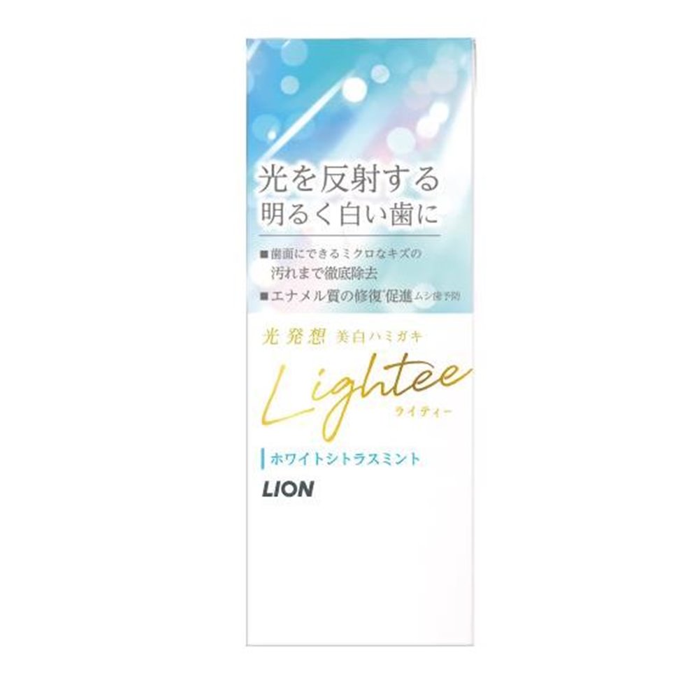 【楽天市場】LION(ライオン) Lightee(ライティー) ハミガキ ホワイトシトラスミント [歯磨き粉 美白 着色汚れ 白い歯 虫歯 口臭予防] 53g [医薬部外品]：ホームセンター ...