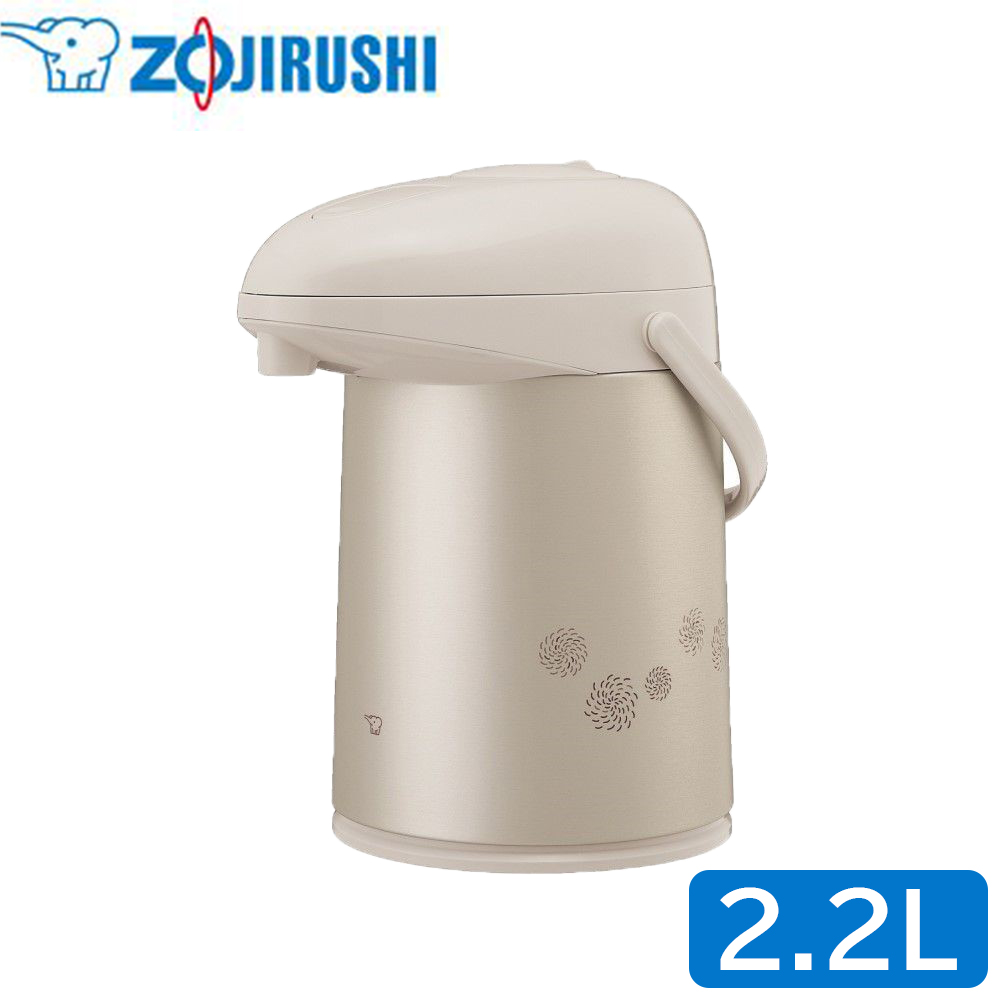 【楽天市場】象印 押すだけポット(ガラス) 2.2L [保温 保冷 給湯 マホービン まほうびん] AB-RC22(CM)マットベージュ ...