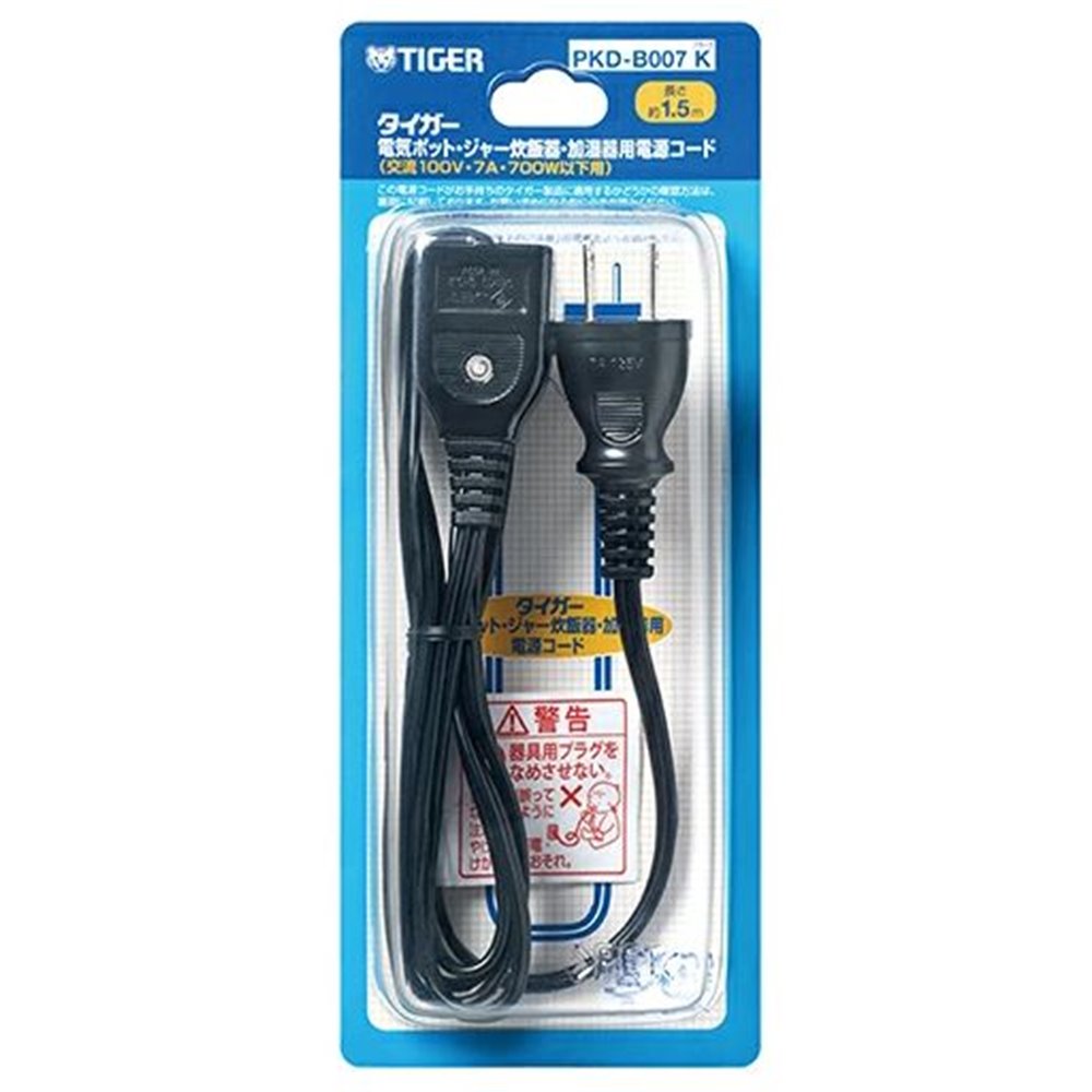 【楽天市場】タイガー(TIGER) 電気ポット・ジャー炊飯器・加湿器用電源コード [交換用] PKD-B007：ホームセンターヤマキシ楽天市場店