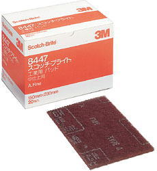 【楽天市場】3M (スリーエム) スコッチ・ブライト 工業用パッド 8447 ＃280相当 赤茶 20枚入り：ディーン楽天市場店