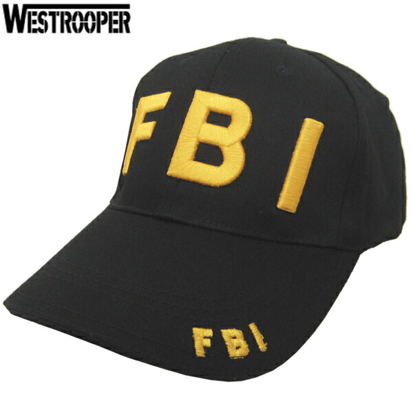 【楽天市場】WESTROOPER 刺繍ロゴ入り キャップ 【FBI ロゴ】：ミリタリー百貨シービーズ
