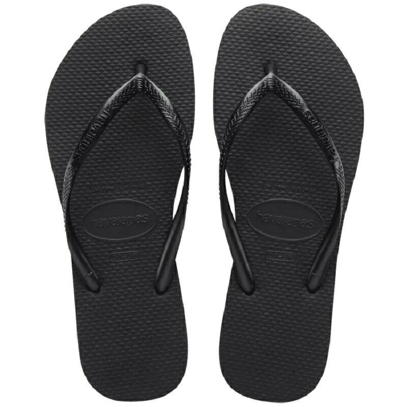 【楽天市場】【ビーチサンダル】【スリム】havaianas C/O ハワイアナス スリム Slim Black 4000030-0090 ...