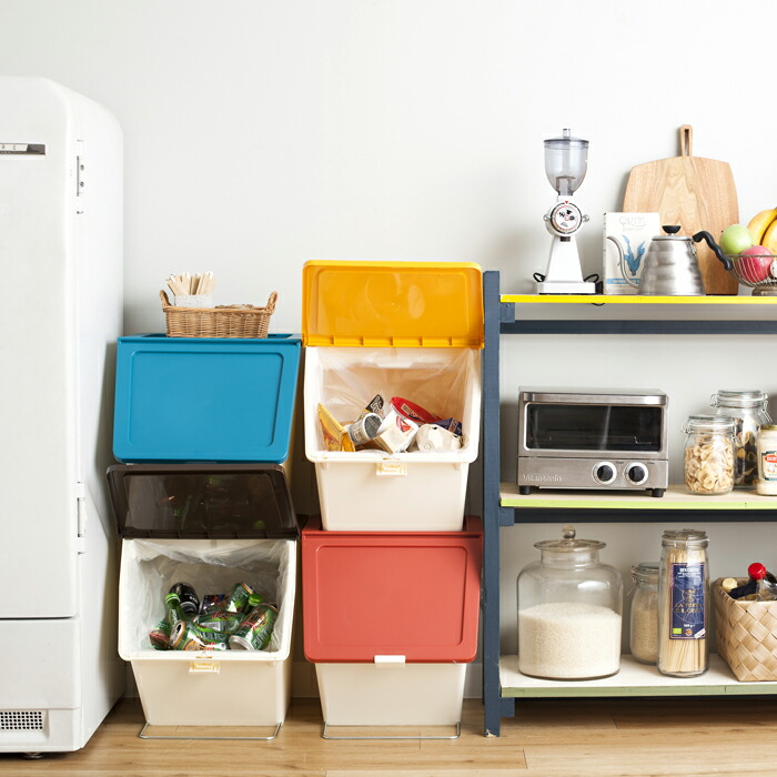 【楽天市場】【マラソン中店内3点以上で+9倍】 「 ペリカン ガービー 38L 」stacksto ごみ箱 ゴミ箱 ダストボックス ダストBOX トラッシュカン フタ付 ふた スタッキング ...