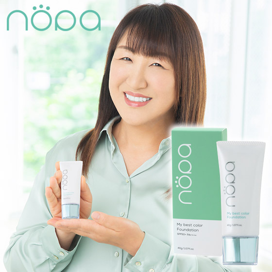 【楽天市場】nopa マイベストカラーファンデーション ファンデーション 40g SPF50+ PA++++ 北斗晶プロデュース サボテンエキス配合 リキッドファンデーション ノパショート ...
