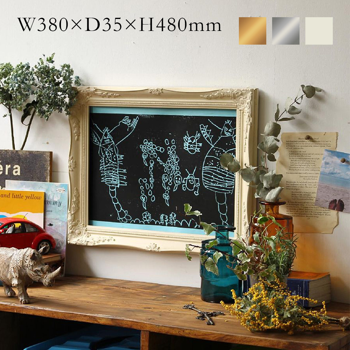 【楽天市場】ANCIENT FRAME 300×400 | フレーム / 額縁 / ディスプレイ / 展示 / 作品 / DIY / アンティーク調 / デコラティブ / 店舗 / 什器 ...