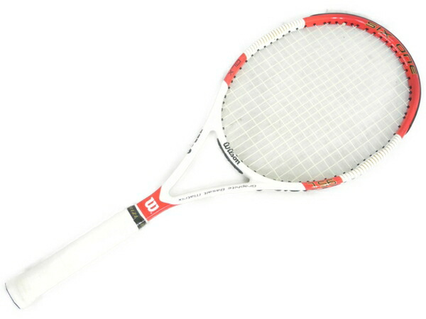 【楽天市場】【中古】 wilson ウィルソン SIX ONE 95L Graphite Basalt Matrix 硬式 テニス 4 1/4 ...