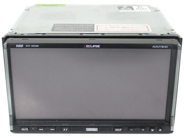 【楽天市場】【中古】 FUJITSU TEN 富士通テン ECLIPSE AVN778HD HDDナビ 7型 F2502901：ReRe（安く買えるドットコム）