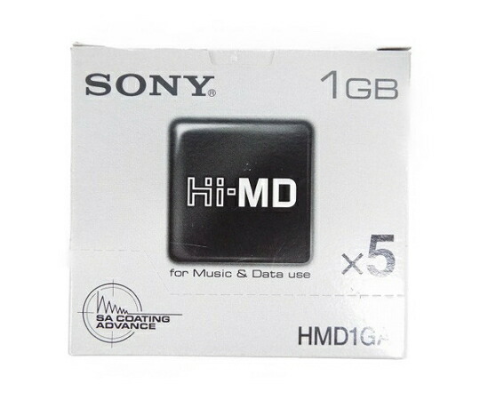 【楽天市場】未使用 【中古】 SONY Hi-MD HMD1GA 1GB MD ミニディスク 音楽 5本 セット W3367154：ReRe ...