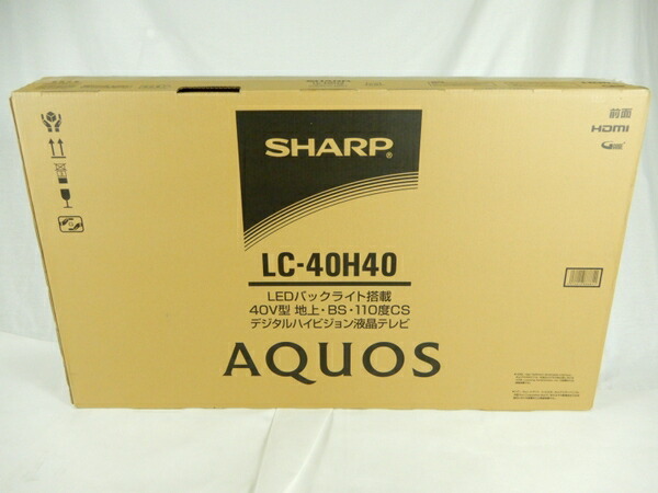 【楽天市場】未使用 【中古】 シャープ SHARP AQUEOUS LC-40H40 40V型 液晶 TV H40ライン 開封 K2907696：ReRe（安く買えるドットコム）