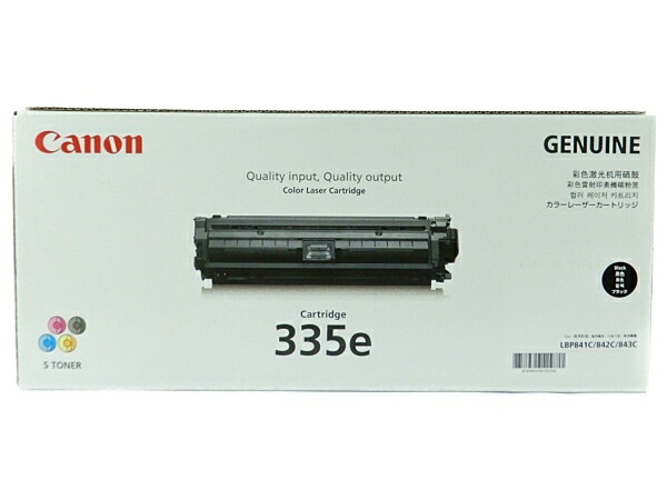【楽天市場】未使用 【中古】 Canon カラーレーザーカートリッジ CRG-335EBLK 335e BK ブラック Y3803665：ReRe（安く買えるドットコム）