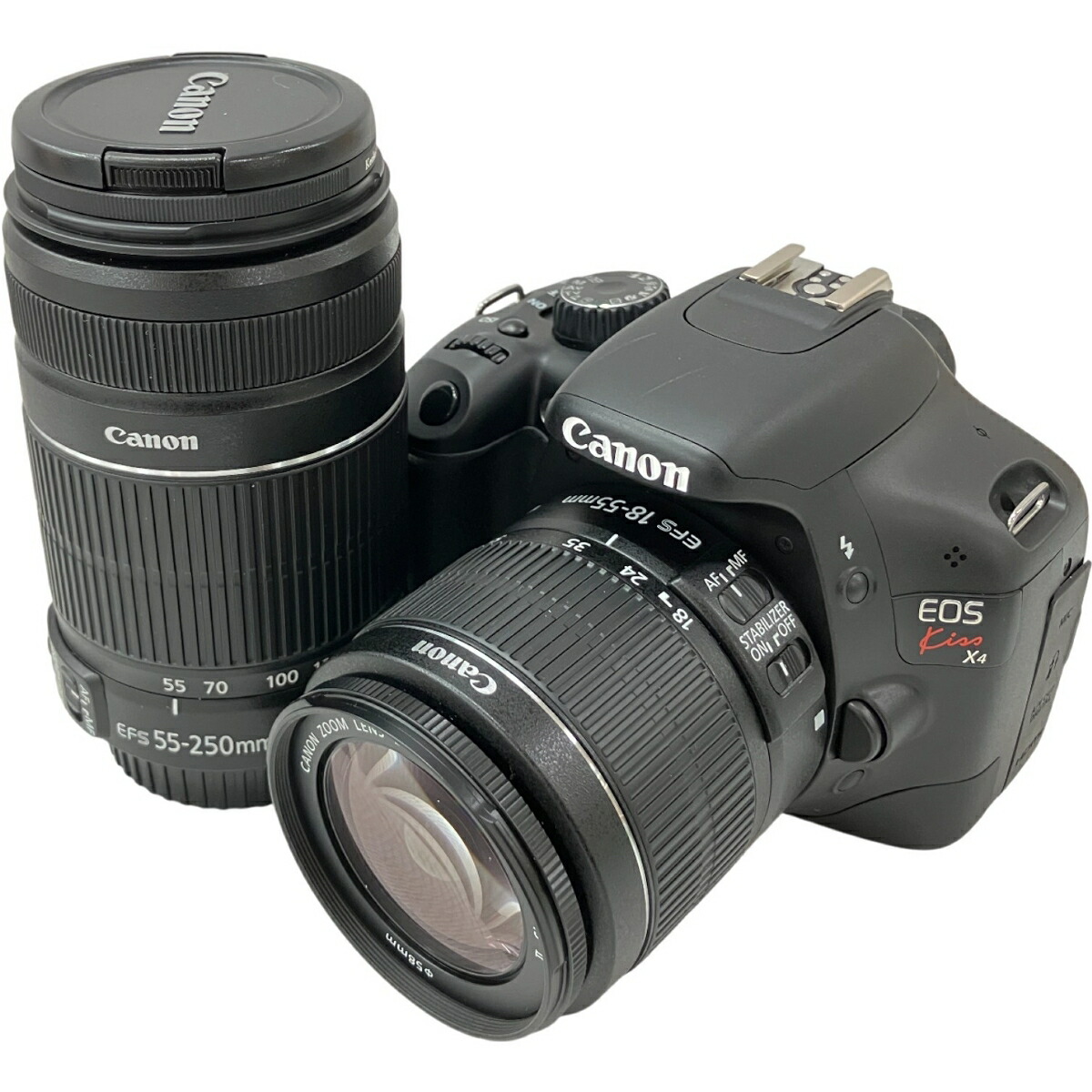 【楽天市場】【中古】 Canon DS126271 EOS Kiss X4 EF-S 18-55mm EF-S 55-250mm ダブルズーム ...
