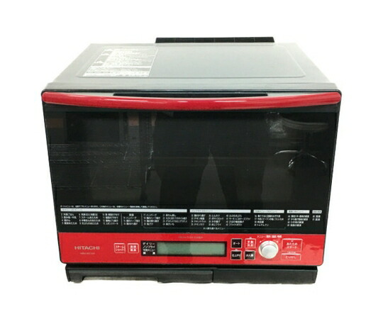 【楽天市場】【中古】 HITACHI 日立 MRO-RV100 ヘルシーシェフ スチーム オーブン レンジ レッド キッチン 家電 【大型】 T4081948：ReRe（安く買えるドットコム）