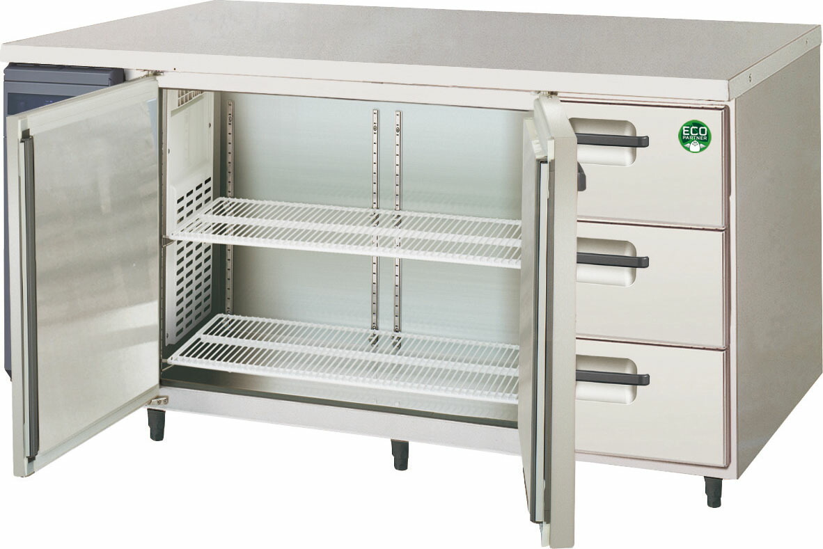 【楽天市場】新品 フクシマガリレイ コールドテーブル冷蔵庫 LCW-150RX-DF 幅1500×奥行750×高さ800mm 単相100V メーカー直送 送料無料（一部離島を除く）車上渡し ...