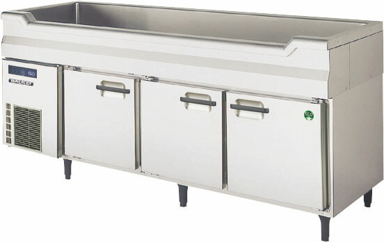 【楽天市場】新品 フクシマガリレイ 舟型シンク付ヨコ型冷蔵庫 LNC-180RX-SC 幅1800×奥行600×高さ800mm 単相100V メーカー直送 送料無料（一部離島を除く）車上渡し ...