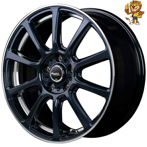 【楽天市場】ホイール4本セット MID Rapid Performance ZX10 (ADB/R&UCP) 17インチ 7.0J PCD ...