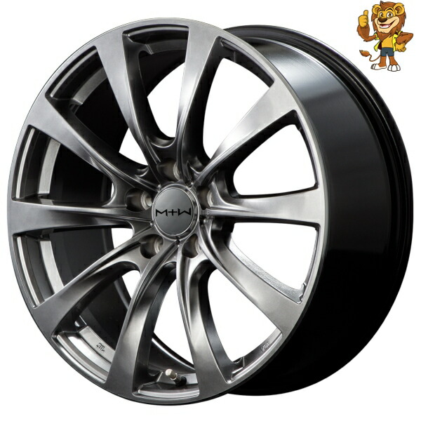 【楽天市場】ホイールのみ1本 MID MTW TW010 (DS/RP) 19インチ 8.0J PCD:114.3/5H インセット:33 ...