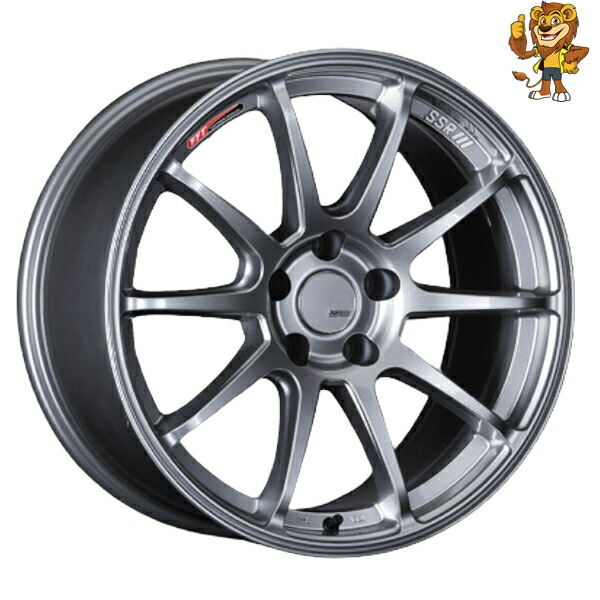 【楽天市場】ホイールのみ1本 SSR GTV02 (GSI) 17インチ 7.0J PCD：114.3/5H インセット：42 グレアシルバー ...