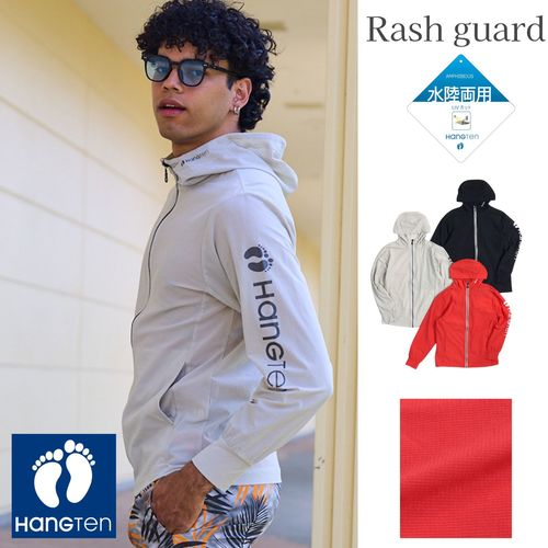 【楽天市場】\50%OFF SALE／【メーカー直販】パーカー メンズ【HANGTEN】ラッシュガードフルジップ 水陸両用 吸汗速乾 UVカット：BLUEMATE オンラインショップ