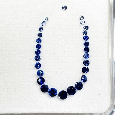 【楽天市場】サファイア 1.2～2.2mm グラデーション28個 0.64ct：gem-ichinose
