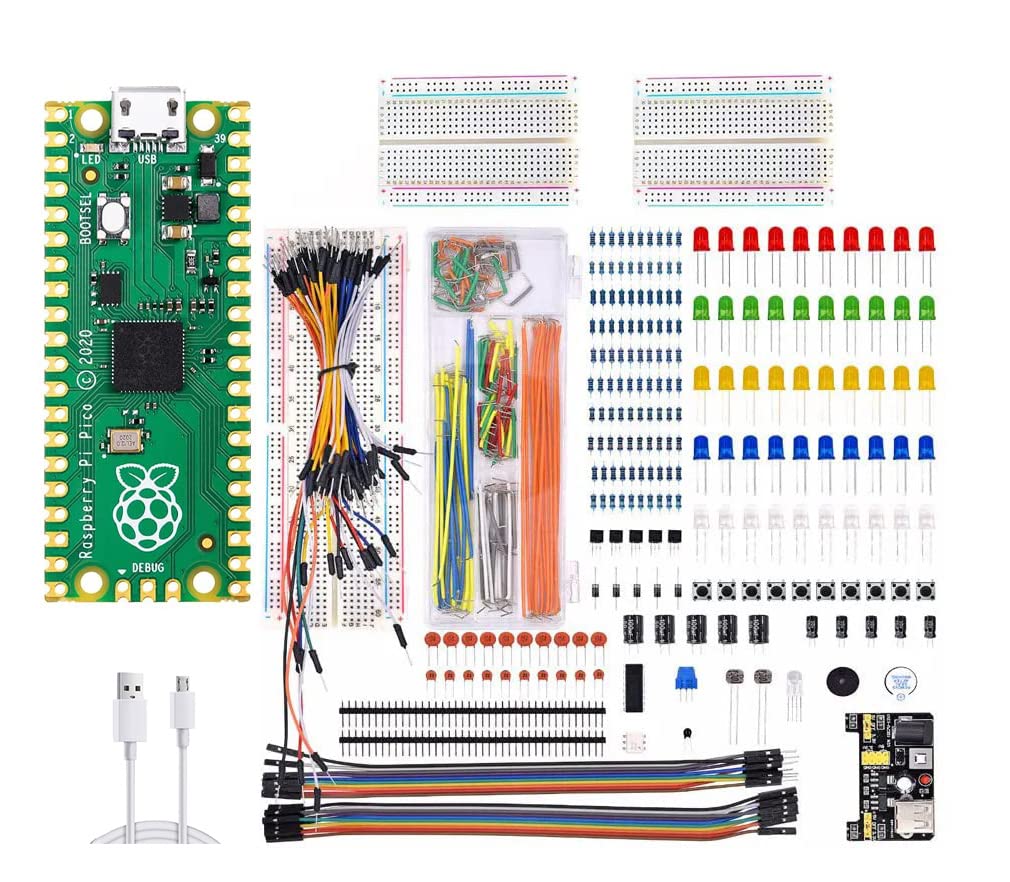 【楽天市場】raspberry Pi Pico（完成版 ピンハンダ済み入門セット 電子工作 ラズベリーパイ ピコ スターターキット 互換品