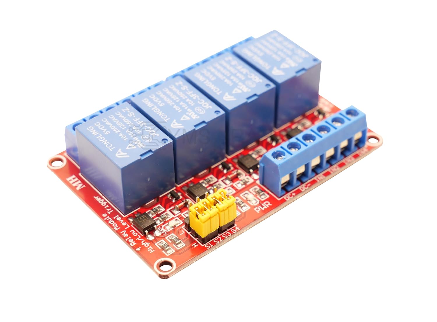 【楽天市場】【1個入】リレー モジュール 5V 4回路 Arduinoに使用可能：YMS PARTS