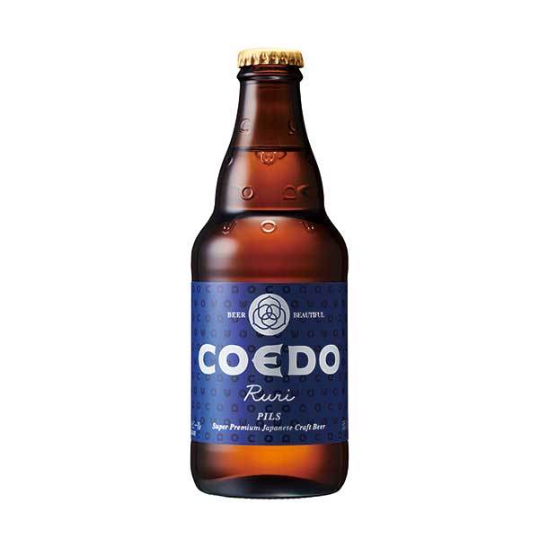 【楽天市場】COEDO(コエド)ビール 瑠璃 -Ruri- ルリ [瓶] 333ml × 24本[ケース販売][同梱不可][COEDOビール 日本 クラフトビール Pils ALC5 ...