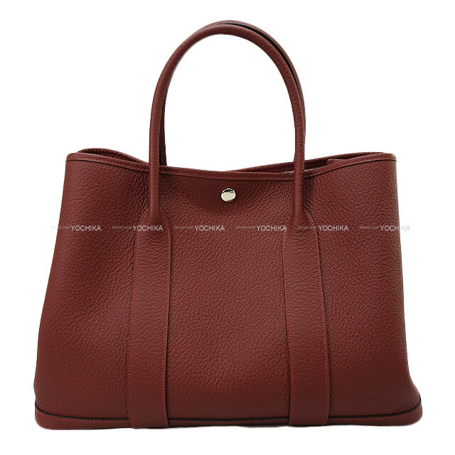 【楽天市場】HERMES エルメス ガーデンパーティ 36 PM ルージュアッシュ ヴァッシュカントリー シルバー金具 トートバッグ D刻印 ...