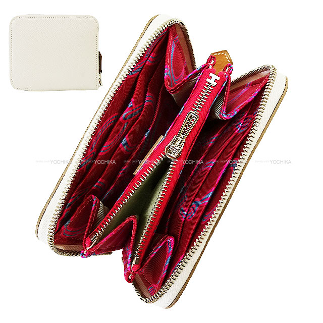 【楽天市場】HERMES エルメス アザップ シルクイン コンパクト Mors&Co ニューグリスパール (グリペール/パールグレー ...