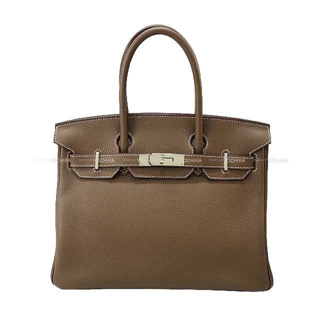 【楽天市場】HERMES エルメス バーキン30 エトープ (エトゥープ) トリヨンクレマンス シルバー金具 ハンドバッグ Y刻印 新品同様 ...