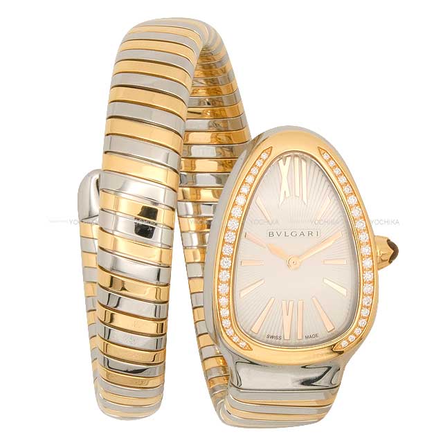 【楽天市場】BVLGARI ブルガリ セルペンティ トゥボガス コンビ クォーツ ＃S ステンレススチール/Au750/ダイヤモンド ...