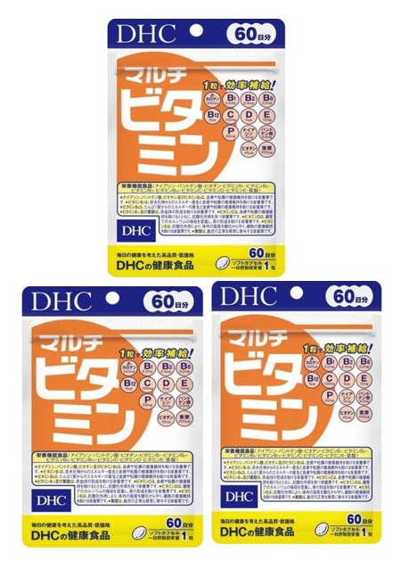 【楽天市場】【×3袋セットメール便送料込】DHC マルチビタミン60日 60粒 サプリメント 栄養機能食品1日に必要な摂取基準量が1粒で摂れ ...