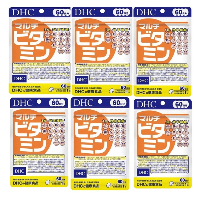 【楽天市場】【×6袋セットメール便送料込】DHC マルチビタミン60日 60粒 サプリメント 栄養機能食品1日に必要な摂取基準量が1粒で摂れ ...