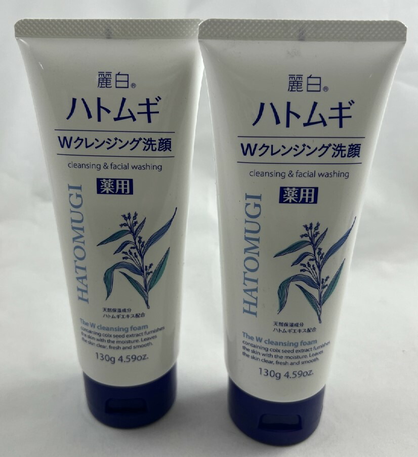 【楽天市場】【×2本セット送料込】熊野油脂 麗白 薬用 ハトムギ Wクレンジングフォーム 130g にきび肌あれを防ぎ、メイクも汚れもこれ1本 ...