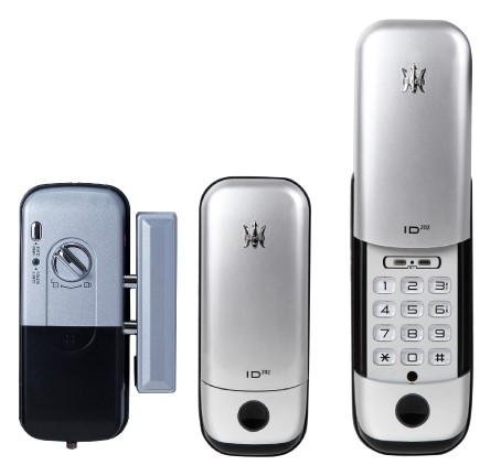 【楽天市場】ロックマンジャパン 電池錠 ID-202 TA-B (室内縦型ボディー) オートロック 暗証番号式：よろず屋与兵衛