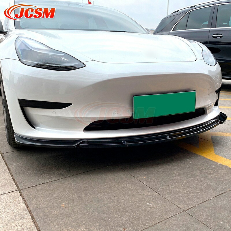【楽天市場】【SALE＆P10倍★12/4-12/11】Tesla Model 3スポイラー リップスポイラー フロント リップスポイラー ...