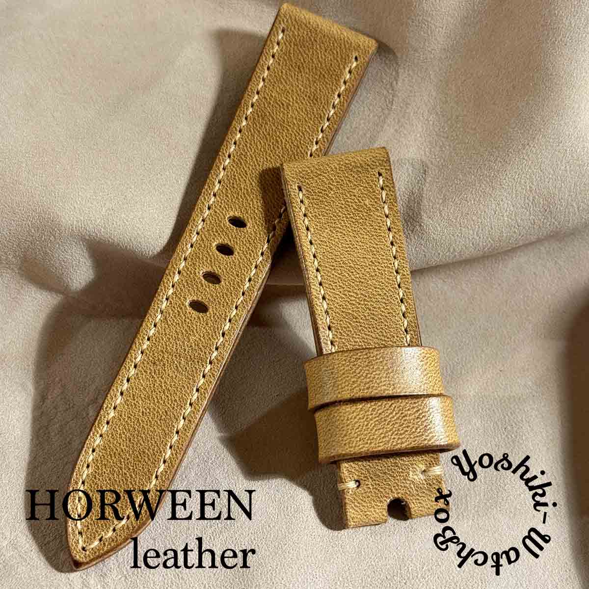 【楽天市場】HORWEEN （ホーウィン）ダブリン / ライトナチュラル 腕時計ベルト：Yoshiki-WatchBox