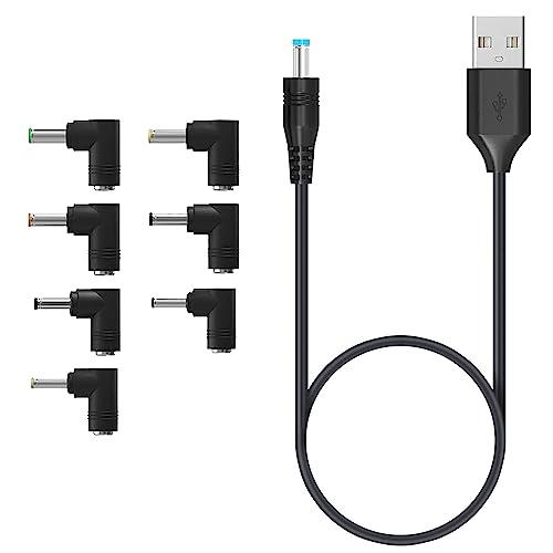 【楽天市場】Popolier USB DC ケーブル1.5m 変換プラグ付き 7 in 1 DC充電コード 5.5x2.1mm usb dc 変換 ケーブル DC ジャック DC プラグ 5 ...