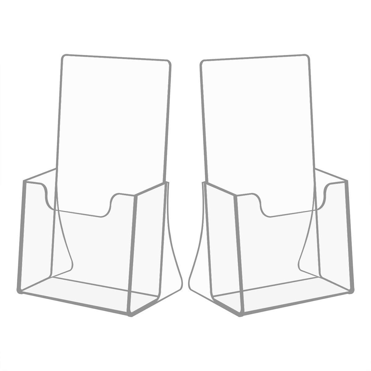 【楽天市場】NIUBEE アクリル 透明 カタログ・POP広告スタンド A6縦型 2セット 卓上 パンフレット立て おしゃれ カタログラック ...