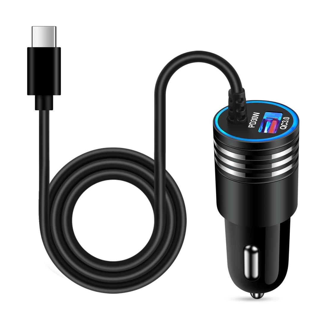 【楽天市場】ANNIBER カーチャージャー USB Type-Cケーブル付き(1m）シガー充電器 (PD+QC)2ポート 48W急速充電 USB増設 タイプC一体型車載充電器（12V・24V ...