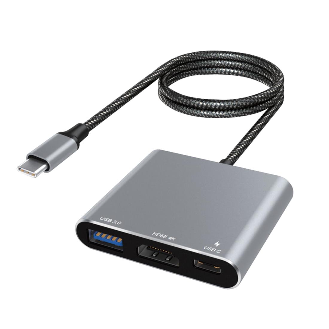 【楽天市場】USB Type C HDMI 変換 アダプタ タイプ c Fuyi 50cm延長コード 4K hdmi+typeC 高速PD充電+USB 3.0 switch MacBook ...