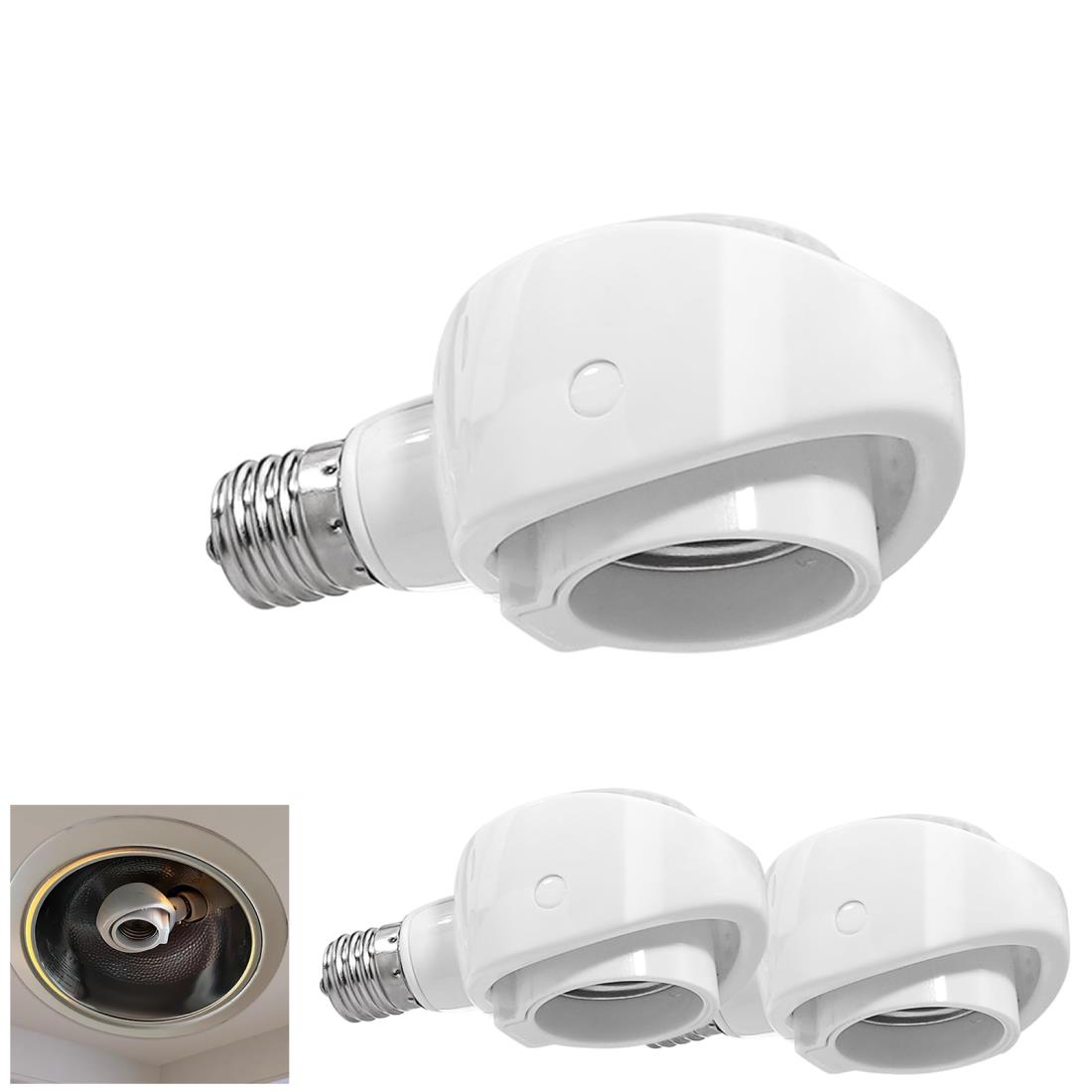 【楽天市場】Aiwode，E17→E26変換ソケット 可動，角度の可変式ソケット，E26 LED電球専用，斜め付けダウンライトに直下方向に取付可能，センサーが十分に展示されていて，AC100V ...