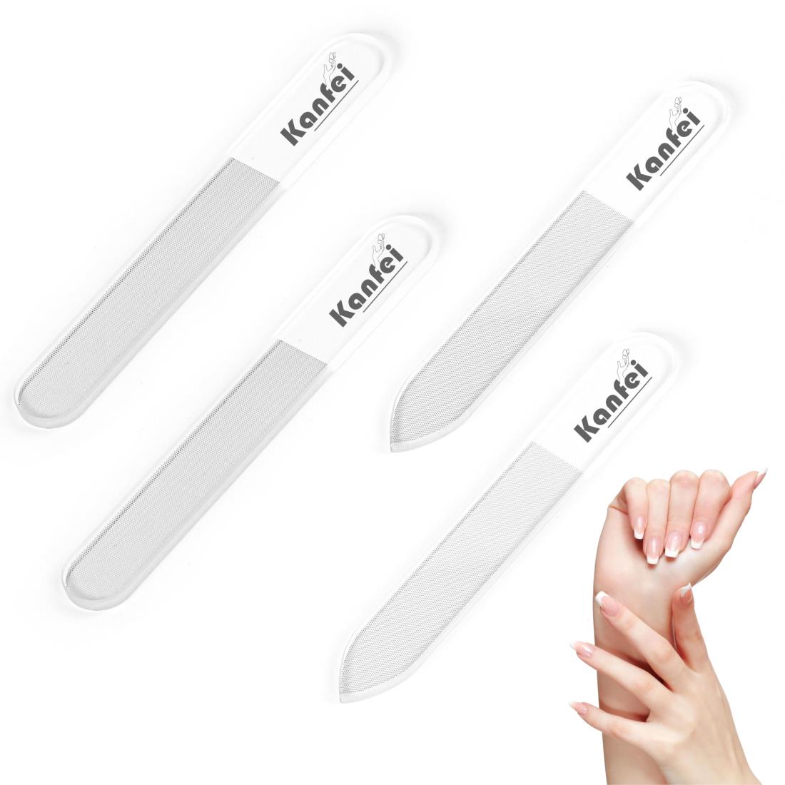 【楽天市場】kanfei 爪やすり 爪磨き ガラス製 4本（2セット）ネイルケア ツヤ出し ピカピカ 4000グリッド数 爪の削り・ツヤ出し ...