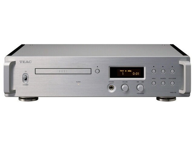 【楽天市場】【ポイント10倍】 TEAC CDプレーヤー VRDS-701-S [シルバー] [周波数特性（最小）：5Hz 周波数特性（最大 ...