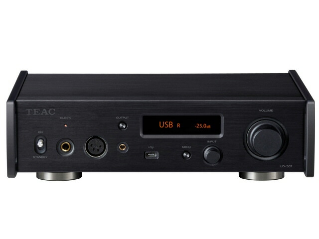 【楽天市場】【ポイント10倍】 TEAC ヘッドホンアンプ・DAC UD-507-B [ブラック] [タイプ：ヘッドホンアンプ ヘッドホン端子 ...