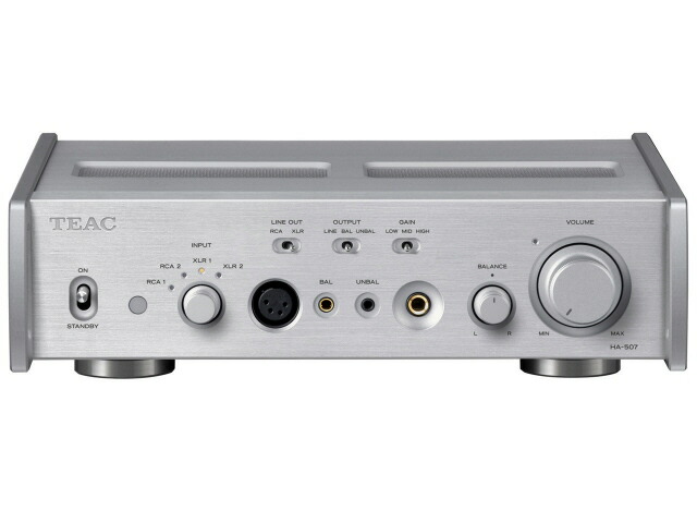 【楽天市場】【ポイント10倍】 TEAC ヘッドホンアンプ・DAC HA-507-S [シルバー] [タイプ：ヘッドホンアンプ ヘッドホン端子 ...